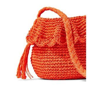 RHODE | Bags | Nwt Rhode X Target Crochet Bucket Bag Dark Orange Boho ...